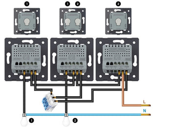 Aansluitschema's | Installatiehulp voor Schakelaars & Stopcontacten